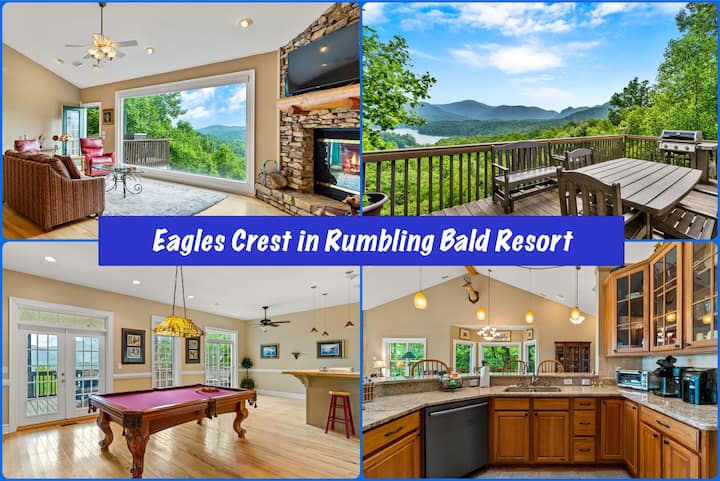 Eagles-big Views Sleeps 8 Hot Tub Resort Access - Lake Lure, NC