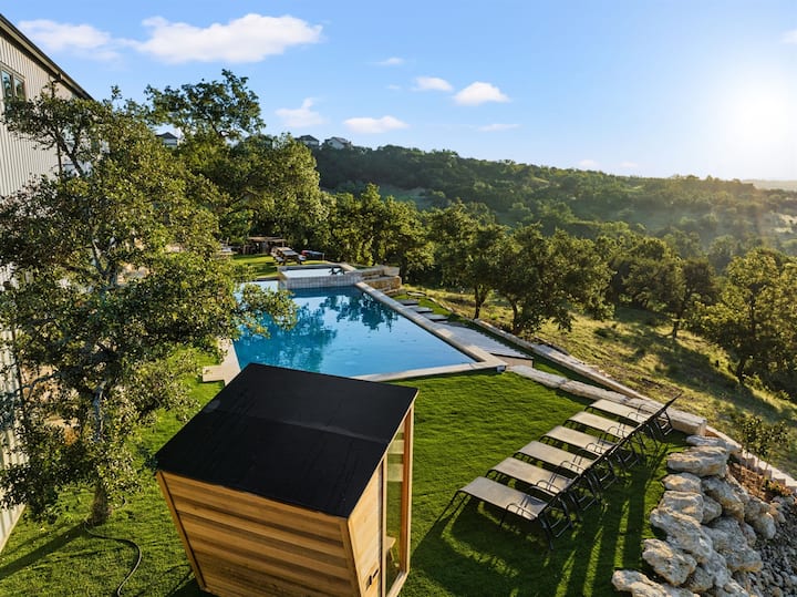 Cedar Trunk Ranch W Pool Sauna Pickleball & More - Texas