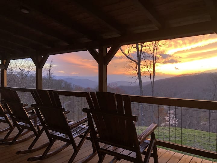 Lookout Lodge Lux 4 Bed4ba Lg Deck, Hot Tub, Games - Bryson City, NC
