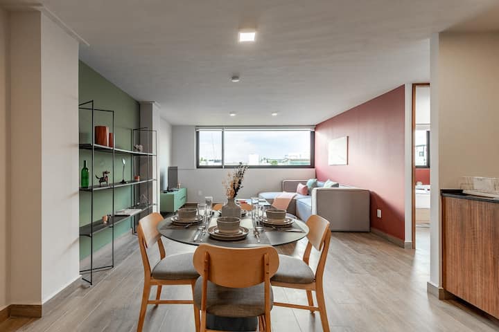 Sunny Fully Equipped Apartment | Roma - Mexico City