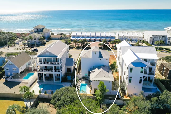 30a, Two Kitchens, Gulf Views, Large Private Pool - Seagrove Beach
