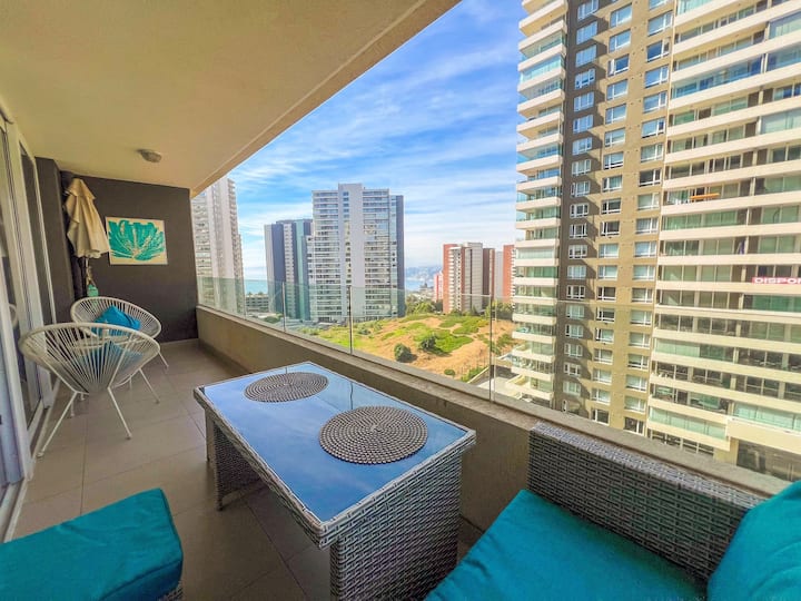 Bello Departamento Entrelomas En Concón - Concón