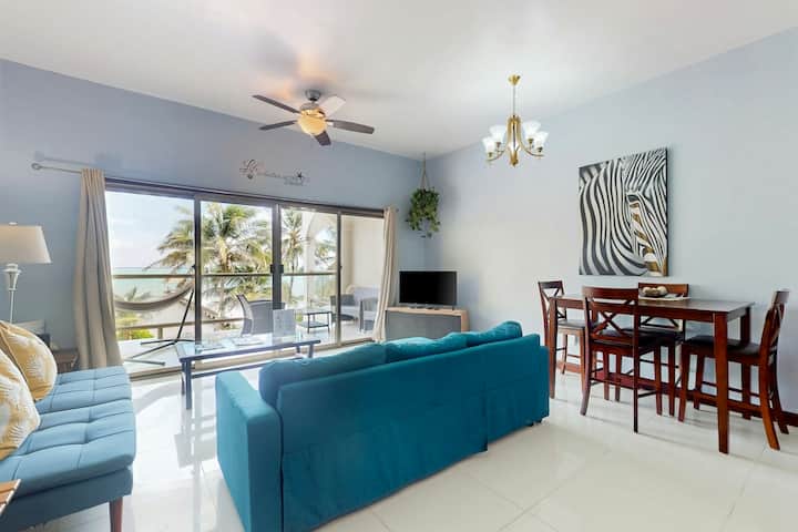 1br Oceanfront Blue Water Beach Villas 2nd-floor - Belize