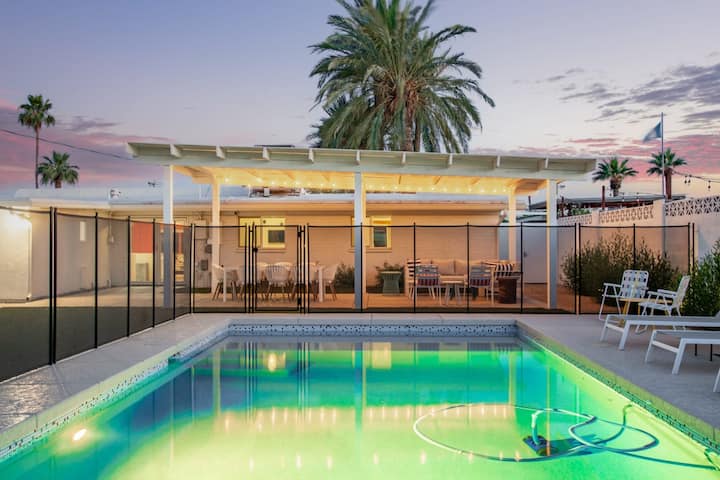 Northview Mid-century Escape|pool|firepit|bocce - Phoenix, AZ