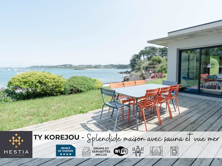 Ty Korejou, Splendide Maison / Sauna / Vue Mer - Plouguerneau