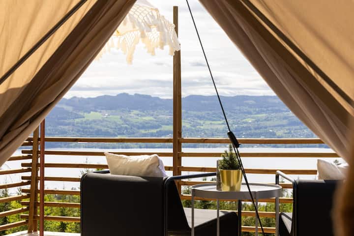 Mjøsli Telt 2 - 30 Min Osl - Utsikt - Bad - Sauna - Norway