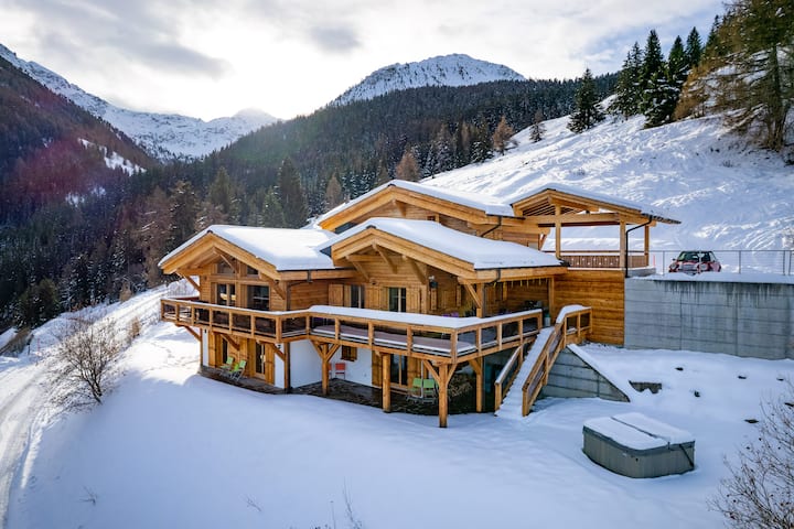 Chalet Flocon De Neige - Jacuzzi - Sauna - La Tzoumaz