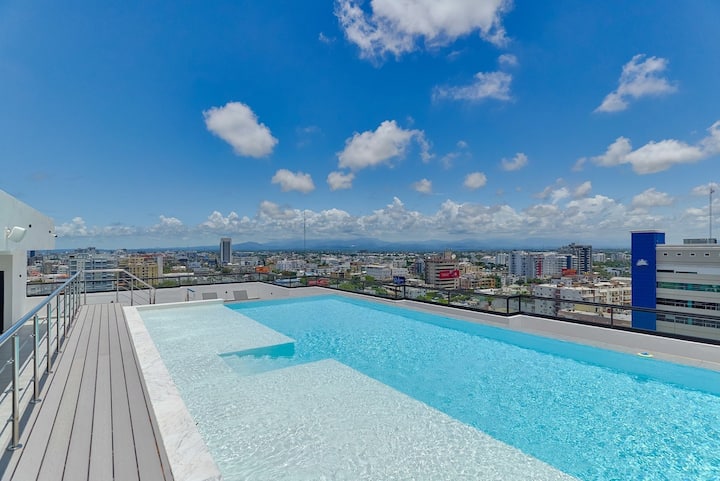 ®{Fr21~city~views}@downtownsd +Pool+gym+bbq+cinema - Santo Domingo