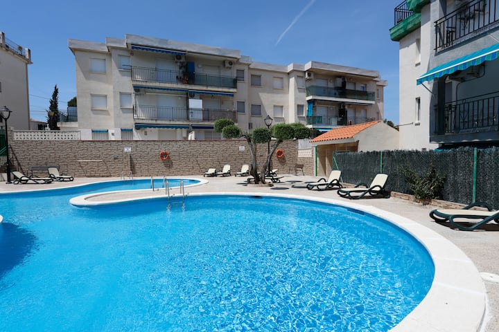 At052 Fibula: Rez-de-chaussée Avec Piscine à 600m - Torredembarra