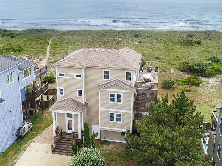 Oceanfront | Private Pool | Elevator | Hot Tub - Outer Banks, NC