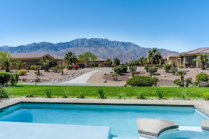 3br Mountain-view With Pool, Spa, Fireplace, & Ac - Cathedral City, CA