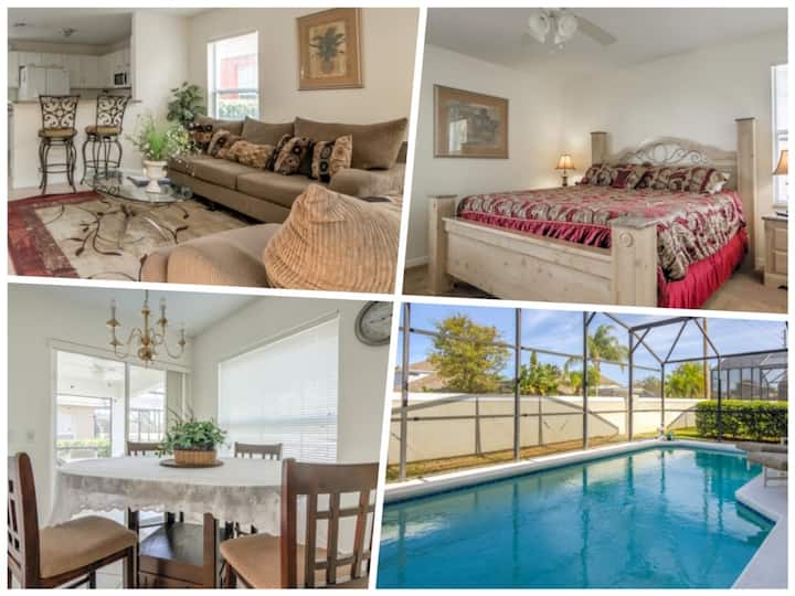 Palm Villa | 4-bedroom, 2-storey W/ Private Pool - Haines City, FL