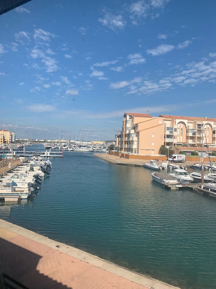 Appartement Duplex Face Au Port 50 M Des Plages - Vic-la-Gardiole
