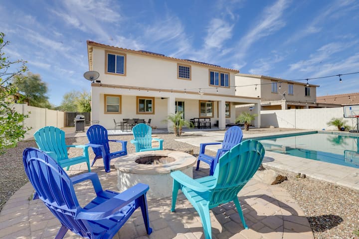 Pool, Fire Pit: Family Home In Goodyear! - Goodyear, AZ