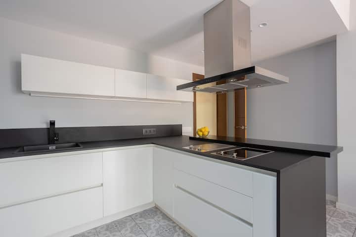 Quiet 2br Near Marina Metro + Workspace - Barcelone