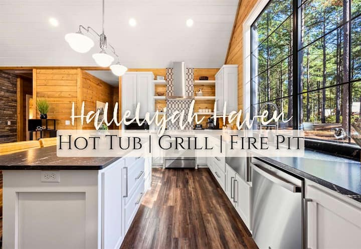 Secluded Cabin, Fire Pit, Outdoor Games, Hot Tub - Choctaw Casino Too-Broken Bow