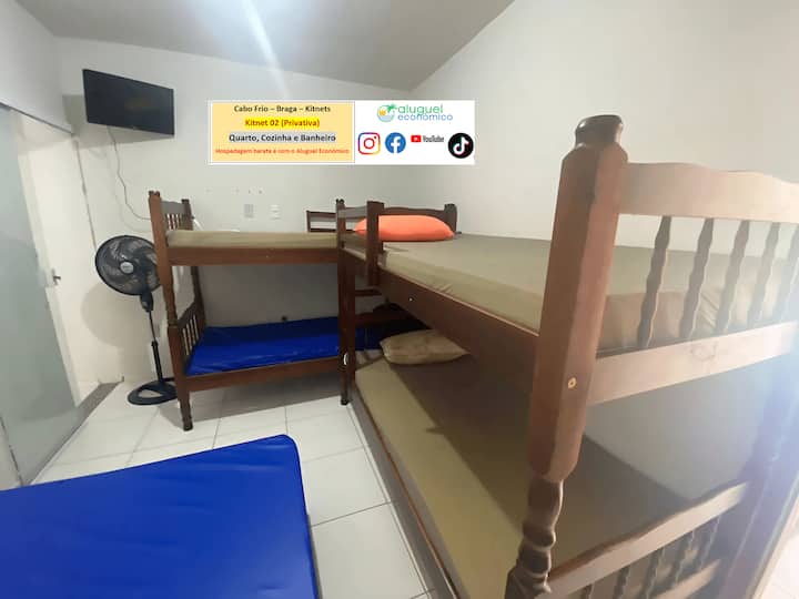 Braga - Kitnet 02 - Cabo Frio - Economic Rental - Cabo Frio