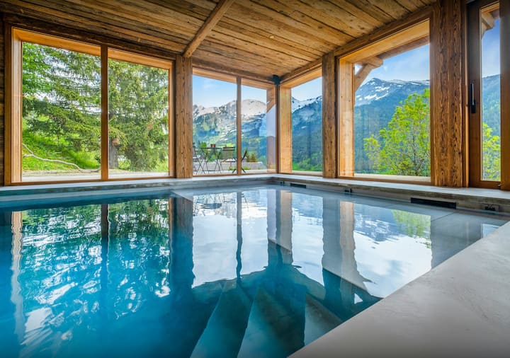 Séjour Luxe 14p Piscine Et Spa - La Giettaz