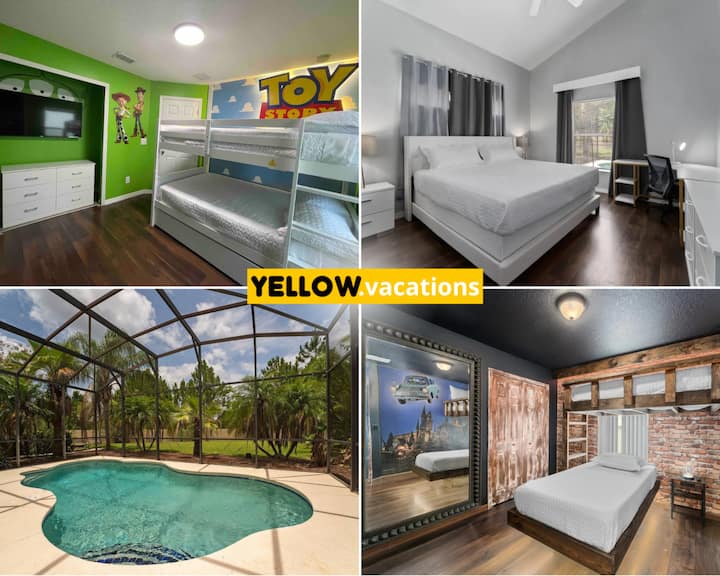 Wonderful 4bd Home, Toy Story&mickey Room W/pool! - Kissimmee