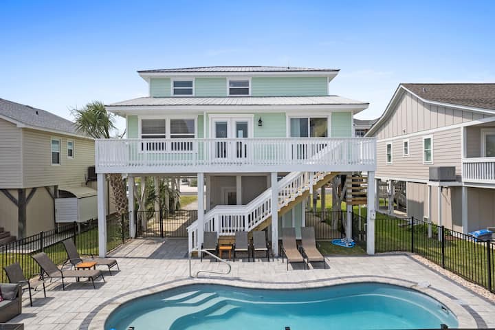5/4 Renovated Home, Private Heated Pool, Oib - Ocean Isle Beach, NC