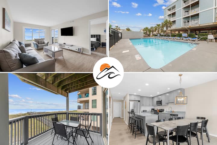 4br Oceanfront Unit W/ Pool | Sea House Villas B1 - North Myrtle Beach, SC
