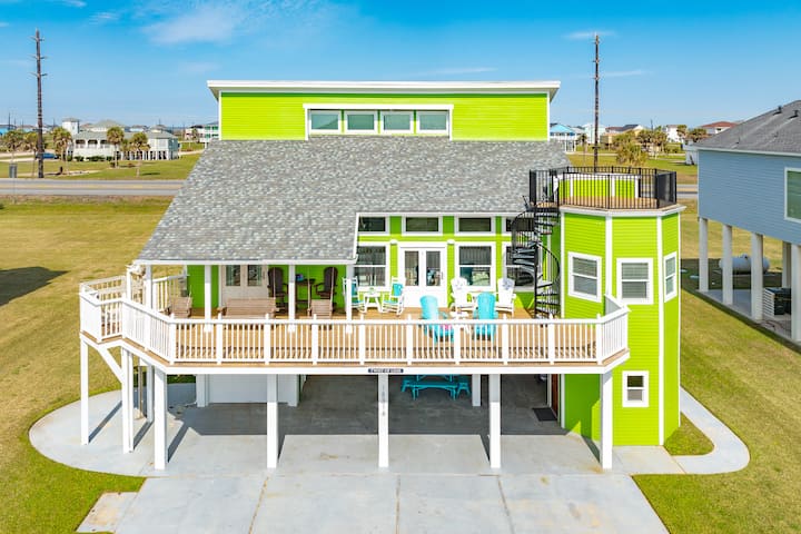 Twist Of Lime - Spacious 2nd Row With Beach Views - Galveston Island, TX