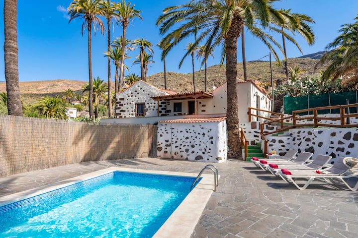 Gc0242 Casa De Vacaciones Con Piscina Privada En Santa Lucía - Gran Canaria