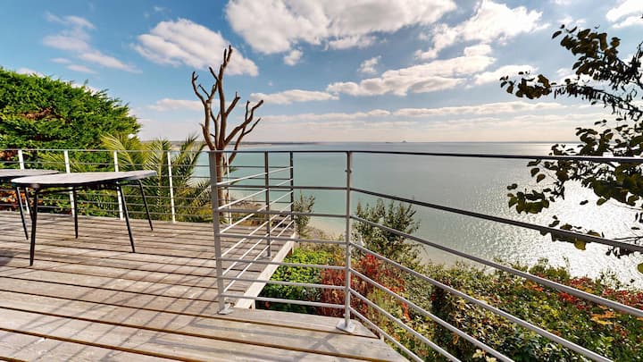 La Clef Decamp Cottagedupecheur Vue Mont-st-michel - Carolles