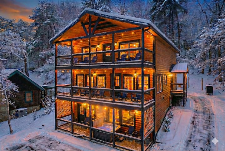 4br Heated Indoor Pool, Hot Tub ~2 Mins To Pkwy Wi - Sevierville, TN