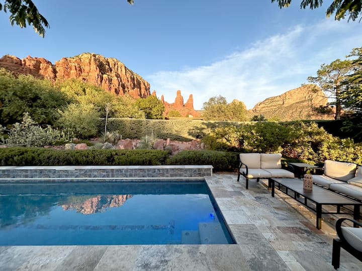Pool! Views: Red Rocks/chapel! Hot Tub, Ev Charger - Sedona, AZ
