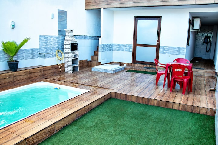 Casa Com Wi-fi E Piscina Perfeita Em Camaçari/ba - Camaçari
