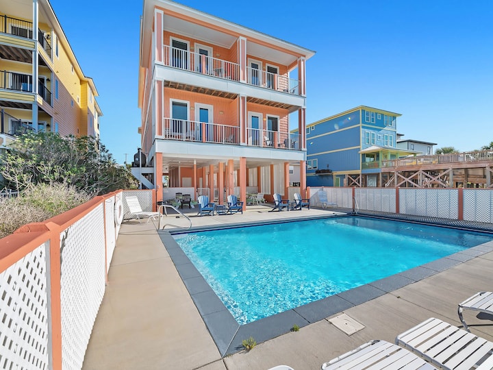 Casa Playa, East. 6br. Pool! Beachview Duplex - Gulf Shores, AL