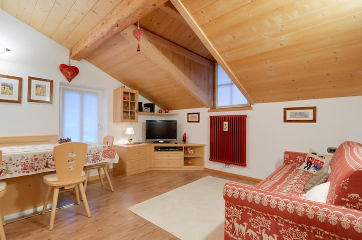 Attic N.5 With 2 Room For 7 People - Tesero