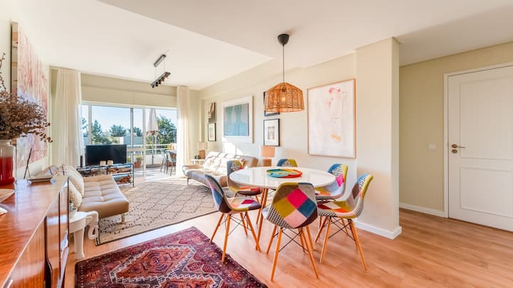 Design Top Floor With Balcony & Pool - Quarteira