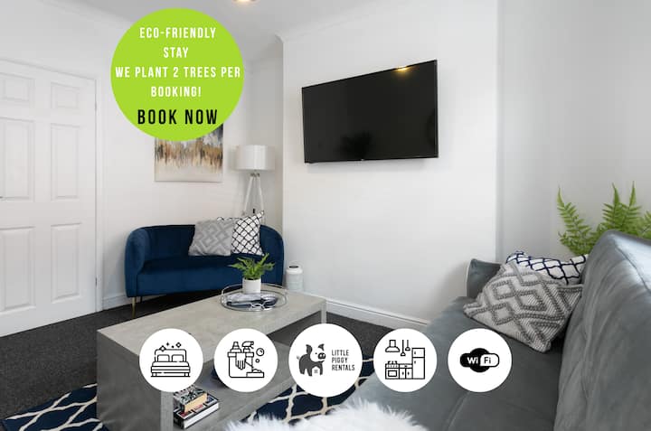Well-located & Cosy 2br - Parking & Smart Tv - Chesterfield