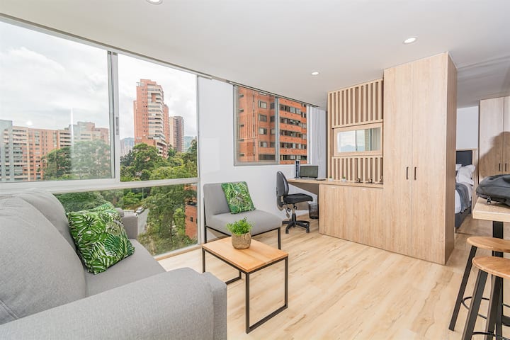 New! Serene Studio Great Location Tesoro - Medellín