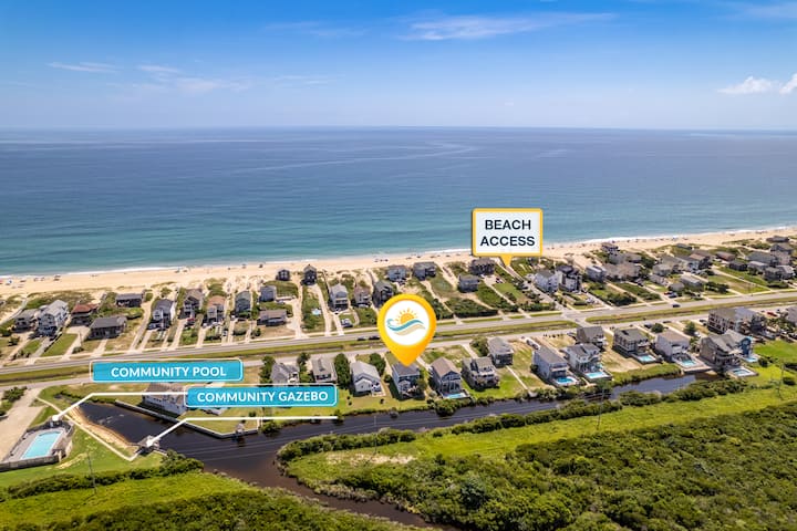 7074 Seashells And Sunsets * 3 Min Walk To Beach - Nags Head, NC