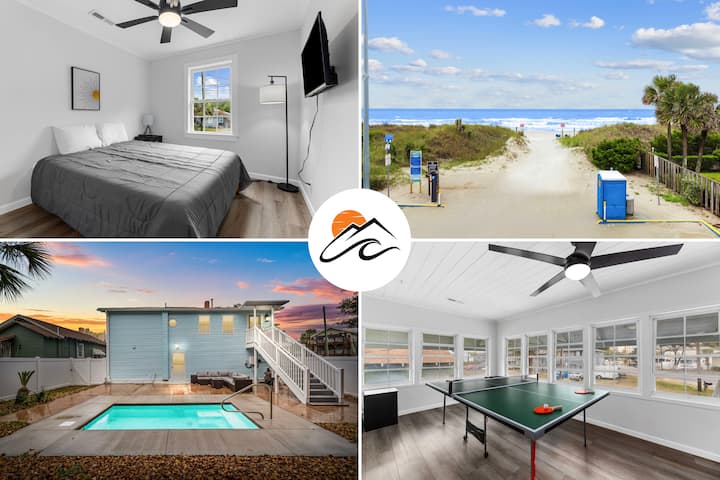 Deja Blu | 7br With Private Pool | Walk To Beach - North Myrtle Beach, SC