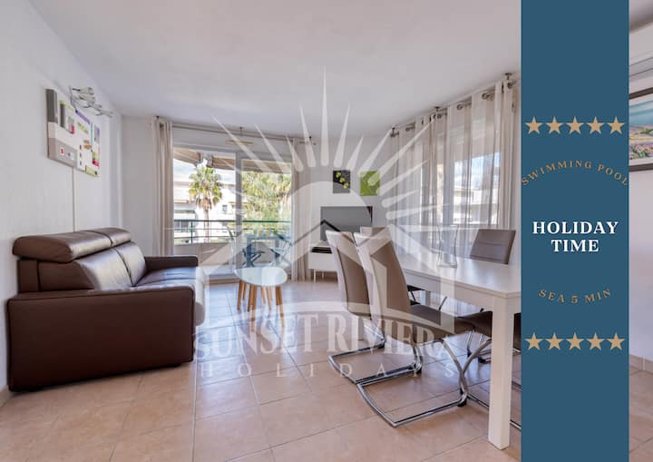 Le Regent Park Appartement Pour 6 By Sunset - Villeneuve-Loubet