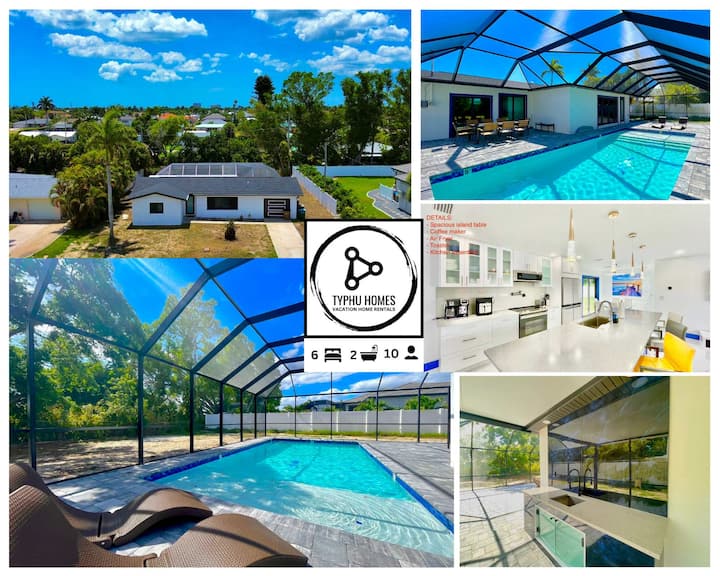 Cape Coral Saltwater Pool Retreat - Cape Coral, FL