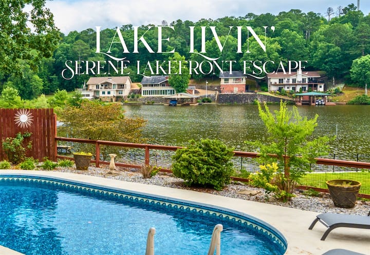 Serene Lakefront Escape With Pool & Hot Tub - Hot Springs, AR