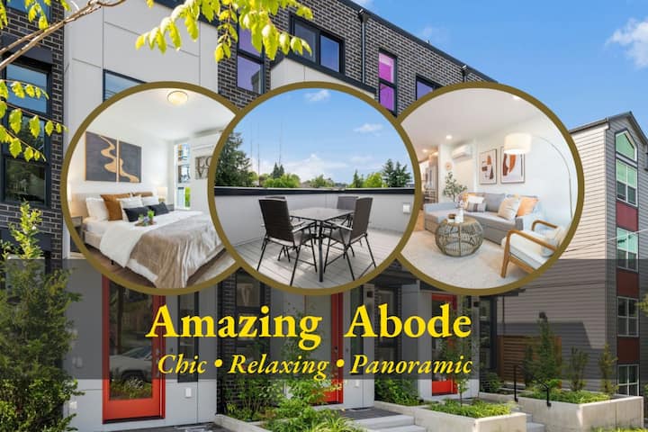 Spacious & Chic | Private Rooftop | 98 Walk Score - Seattle, WA