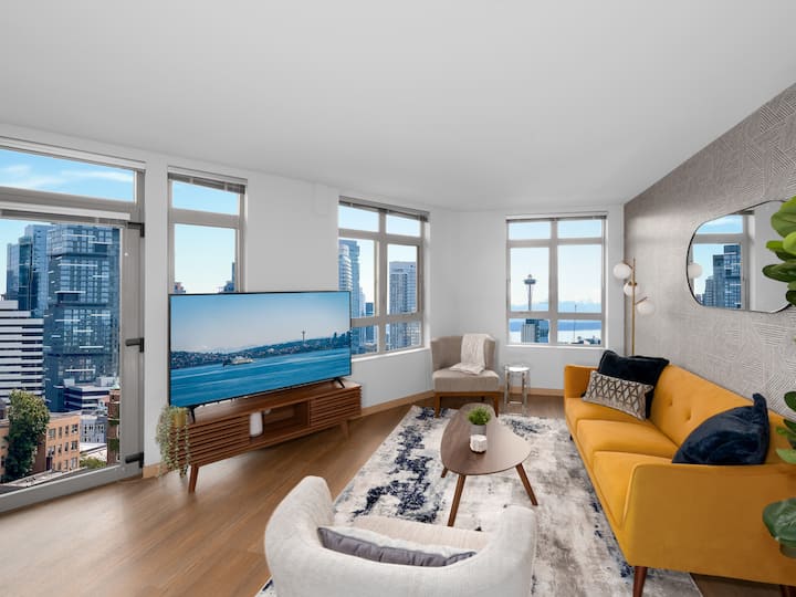 Luxe Penthouse+stunning Space Needle & City Views - Broadmoor - Seattle