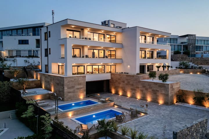 Apartments Sea & Stone - Apartment Olive Garden Wi - Malinska