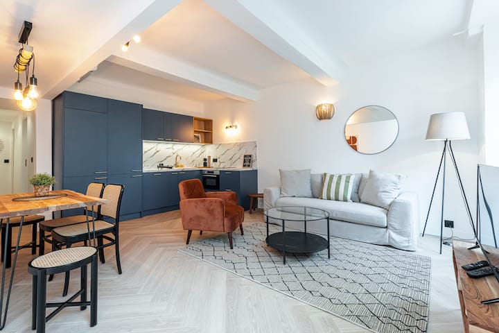 3 Pièces Clim & Parking Carré D'or - Nice