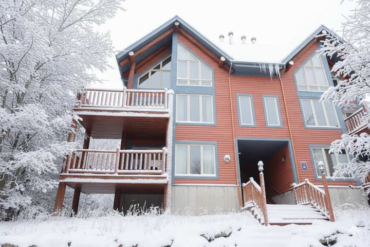 Escapade Parfaite | Condo Chaleureux à Louer | Spa - Parc régional du Massif du Sud