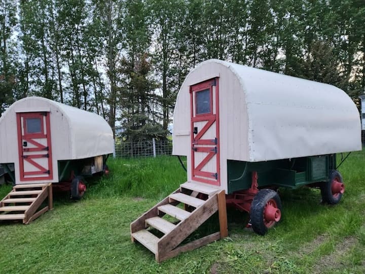 Two Sheep Wagons ⁓Teton Views⁓glamping At Its Best - Driggs, ID