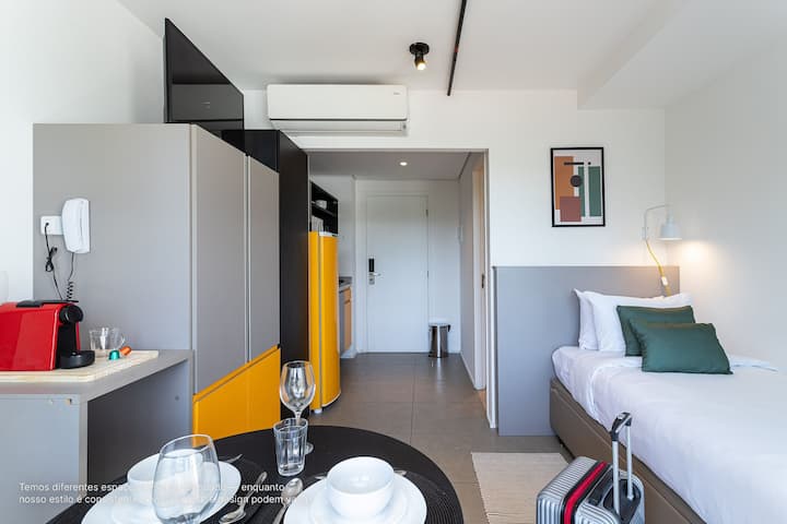 Modern Studio With Vacancy And Gym In Vila Olímpia - Moema