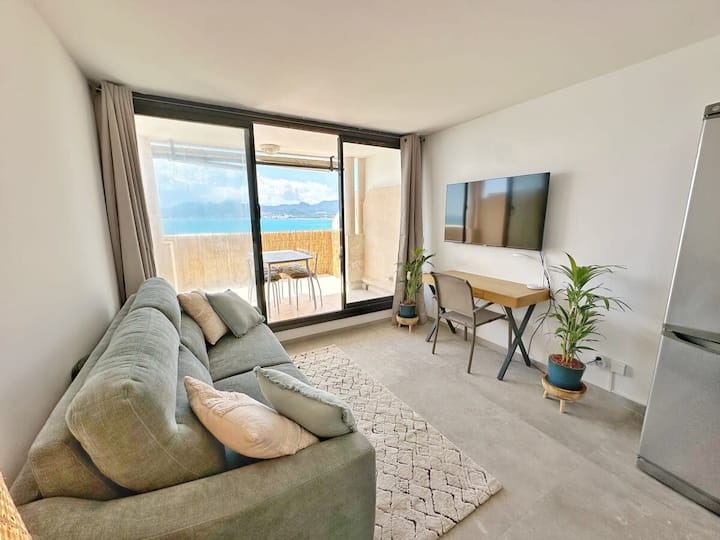 Le Seaview-calme-piscine-parking-front De Mer - Pégomas