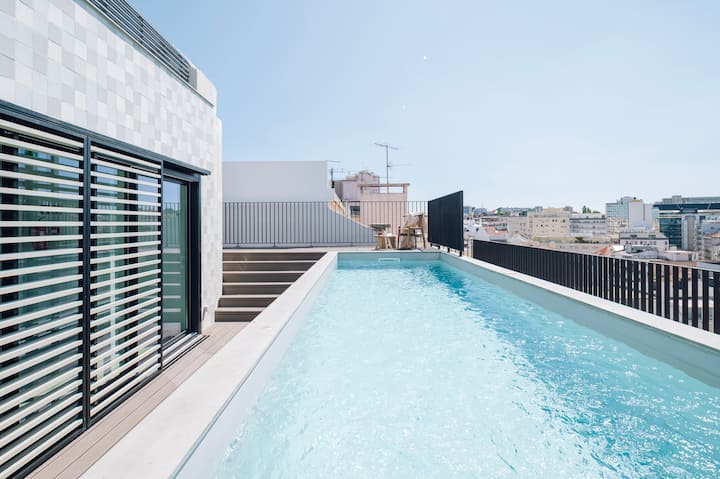 Anzio - 2 Bedrooms And Pool In Avenidas Novas - Lisboa
